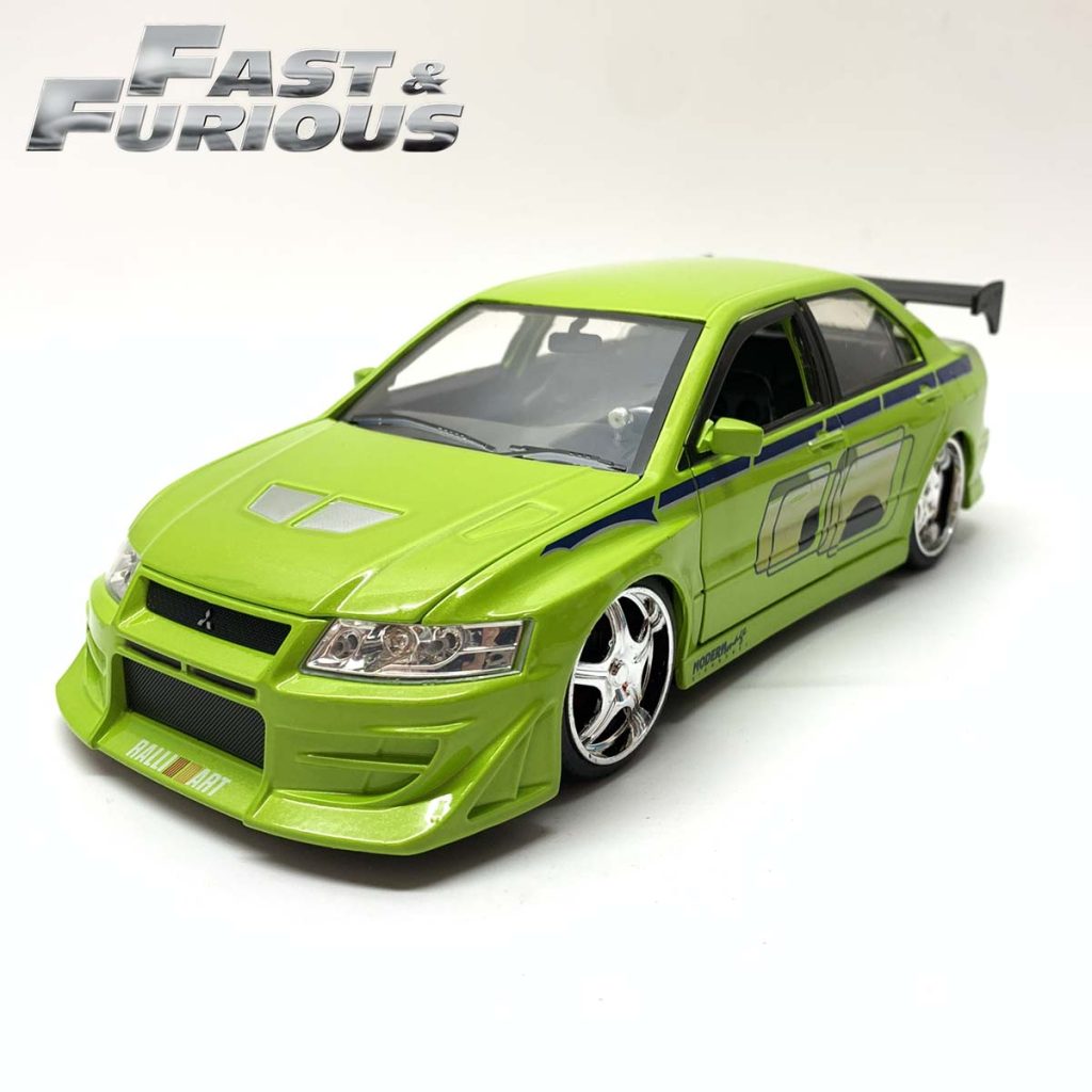 MITSUBISHI BRIAN'S LANCER EVOLUTION VII GREEN 1.24 - FAST & FURIOUS ...