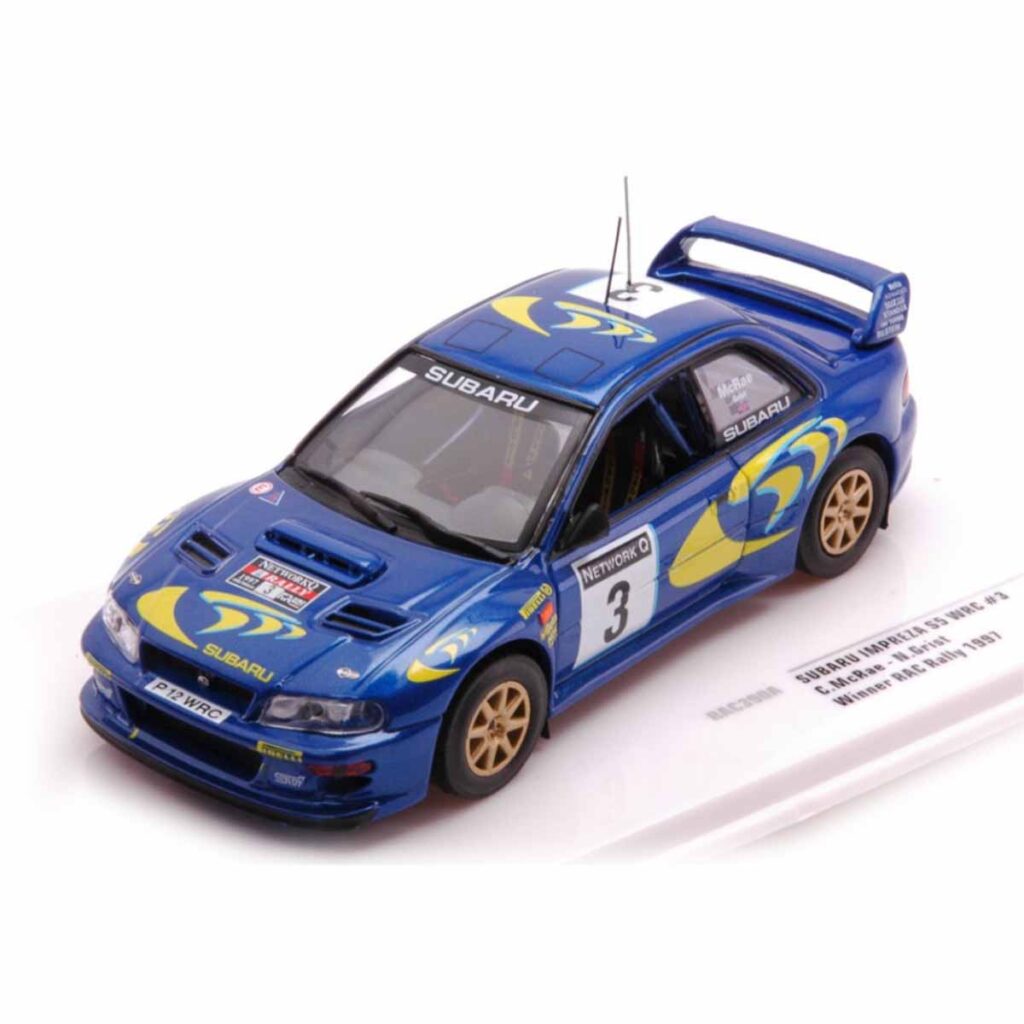 SUBARU IMPREZA S5 WRC N.3 RAC Rally 1997 25th Ann.MCRAE/GRIST 1:43 - IXO MODELS cod.RAC390A ...