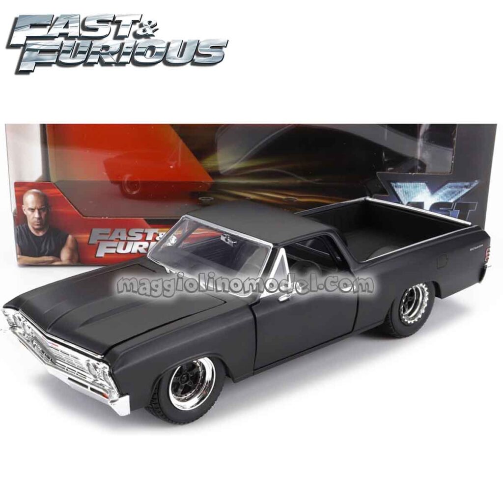CHEVROLET EL CAMINO PICK-UP (FF10) CUSTOM 1967 BLACK 1:24 - FAST ...